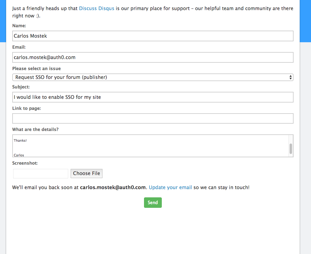 Add SSO for Disqus on your WordPress Site with Auth0