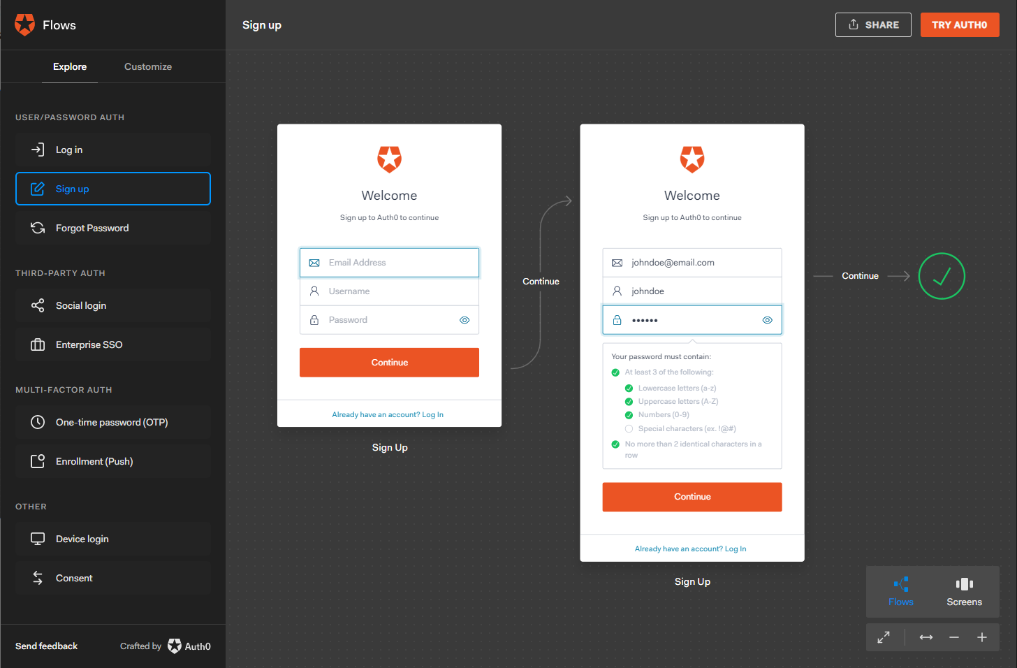 Visualize the Power of Auth0 in Minutes with Flows