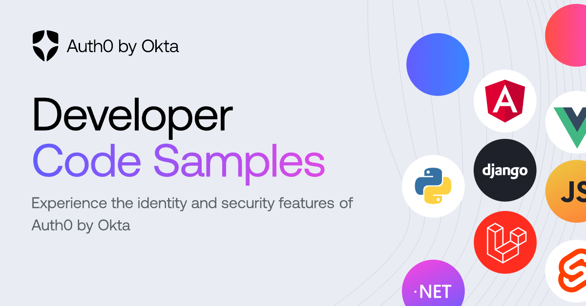 Auth0 Authentication and Authorization Code Samples