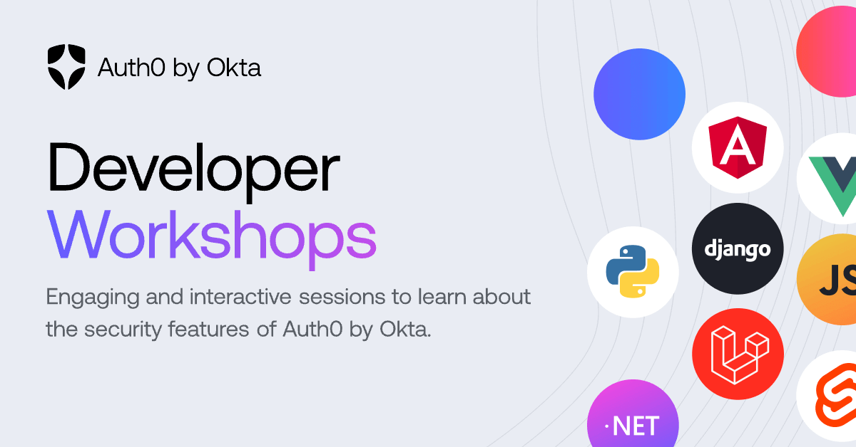 Auth0 Authentication and Authorization Developer Workshops